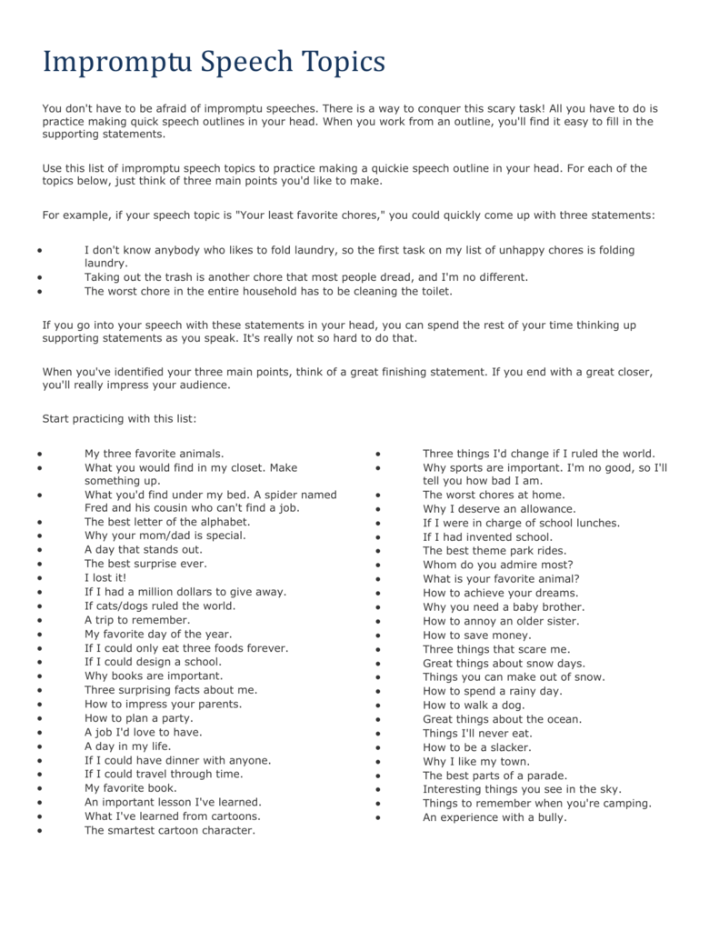  Best Speech Topics For Kids Persuasive Speech Topic Examples 