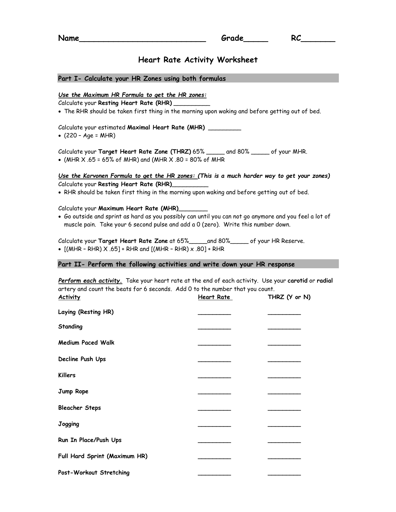 Worksheet Target Heart Rate Worksheet Worksheet Fun Worksheet Study Site Worksheet Target Heart Rate Worksheet Worksheet Fun Worksheet Study Site