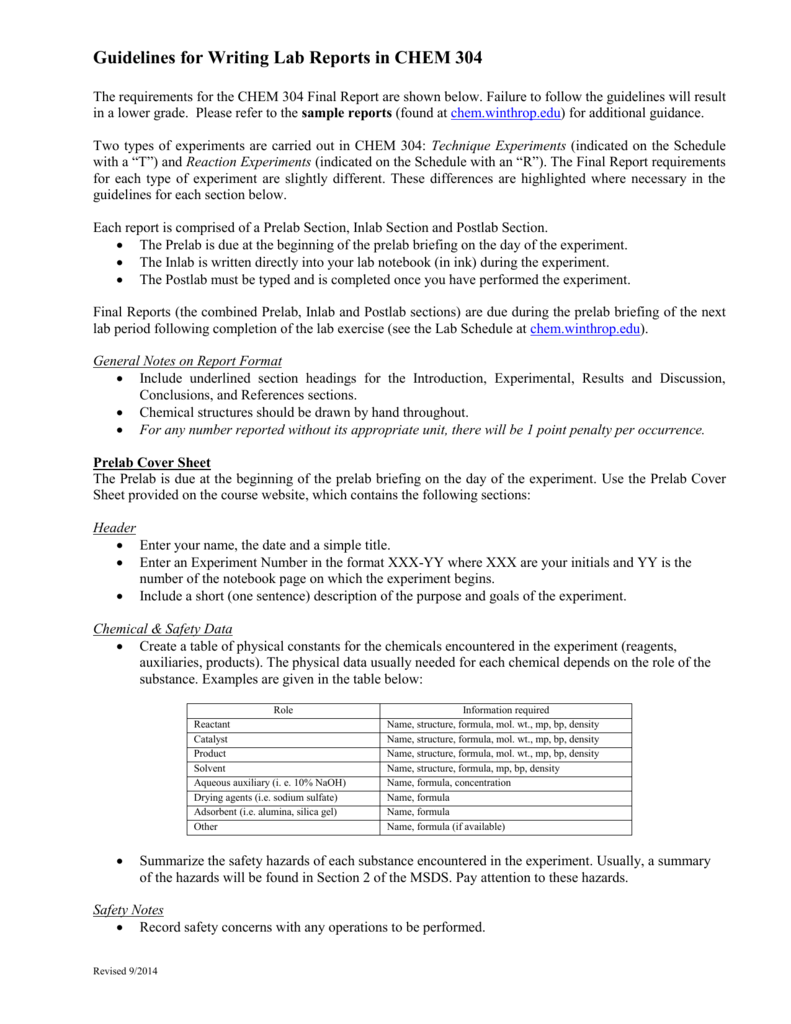  Example Of Lab Report Discussion Lab Reports Example 2019 02 18