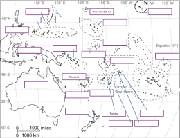 Oceania Map and Review Worksheet