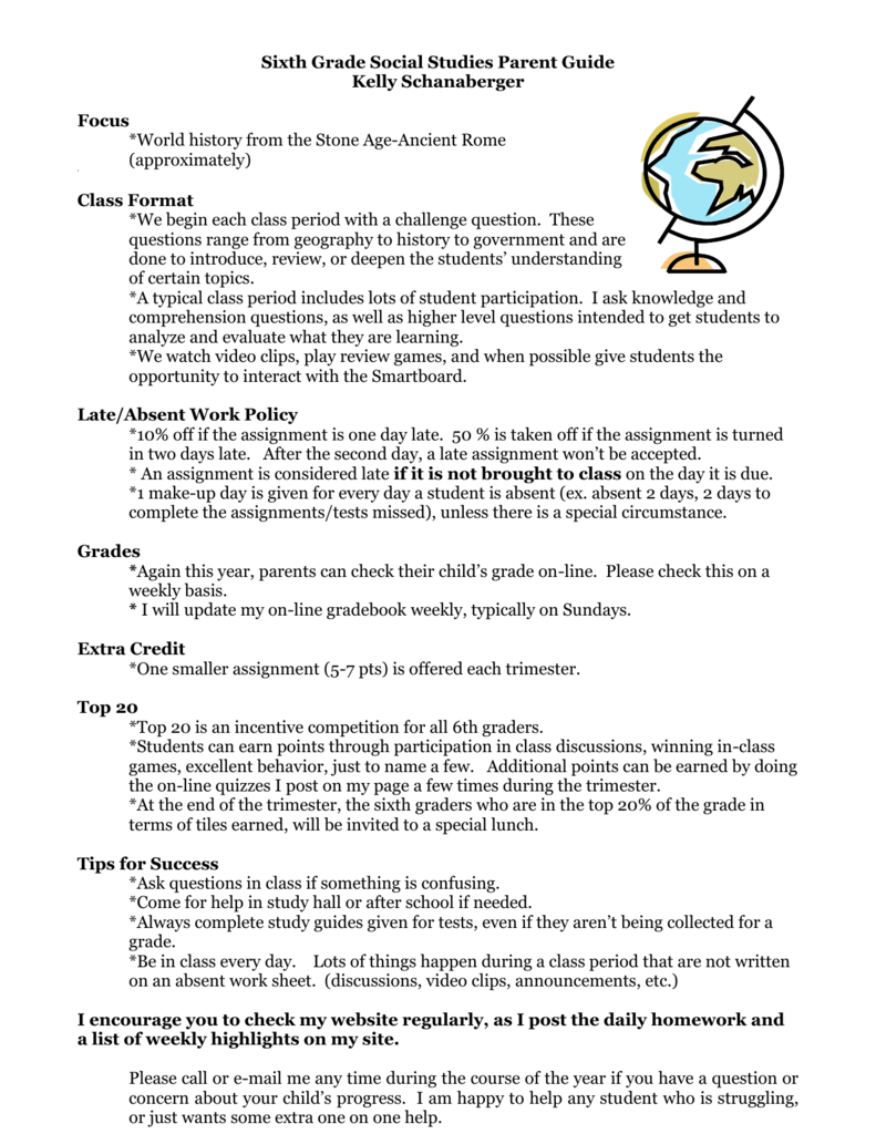 6th Grade Social Studies Topics 6th Grade Social Studies Topics