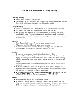 EXTRACTION POSTOPERATIVE INSTRUCTIONS