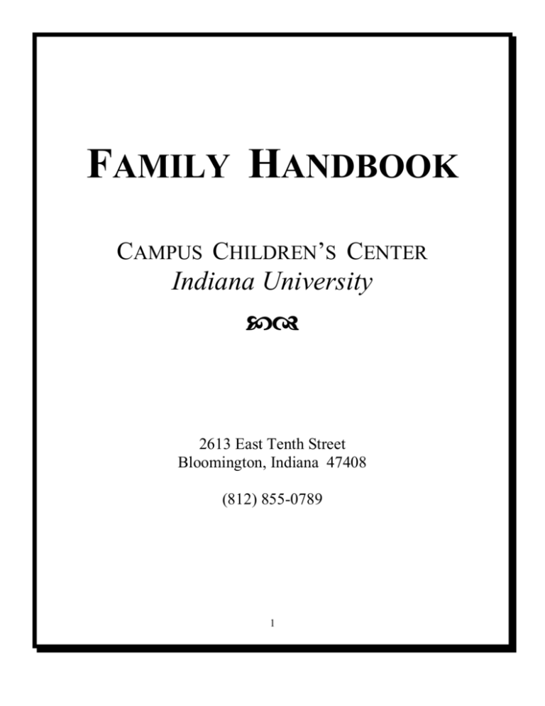 PARENT HANDBOOK - Indiana University