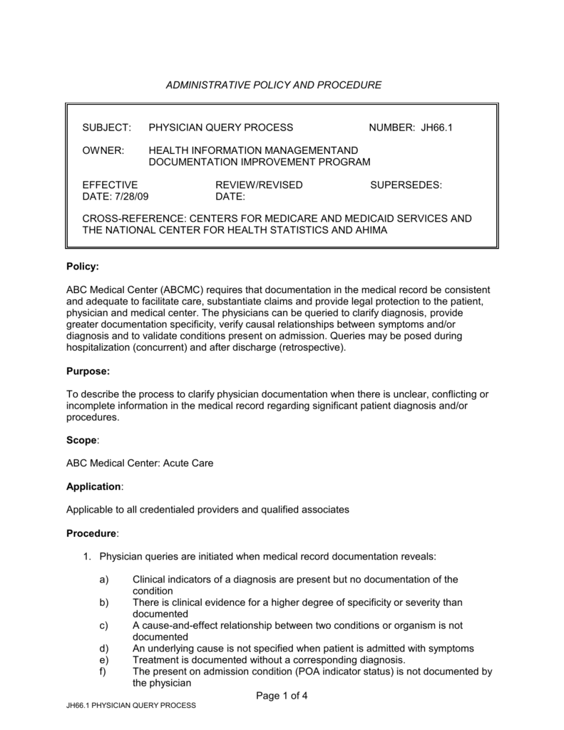 CDI Query Policy 2