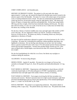 SOAP Note Emergency Department