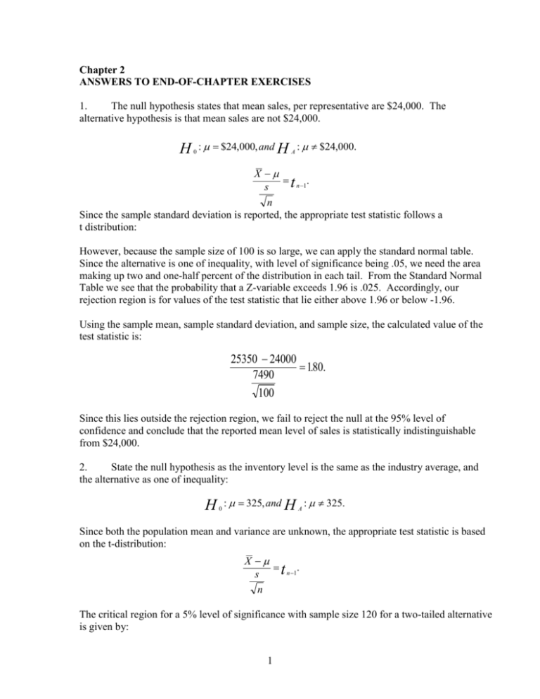 Chapter 2 Problem Solutions