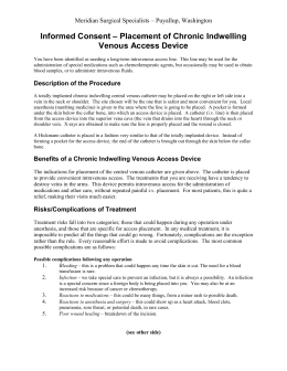 Central Venous Catheter