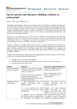 Resiliency Scales for Children and Adolescents