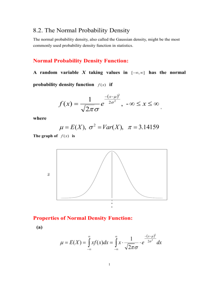  II The Normal Probability Density 