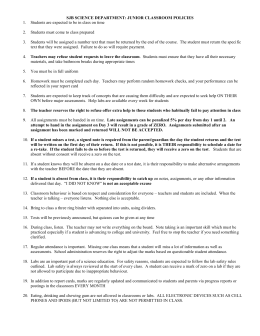 Laboratory Safety Checklist