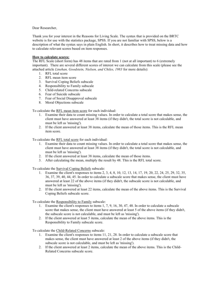 How To Calculate Scores