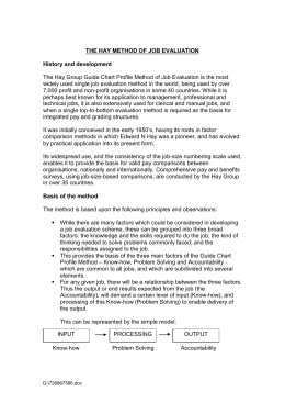 Hay Group Guide Chart – Profile Method of Job Evaluation