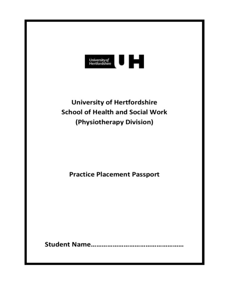 Practice Placement Passport