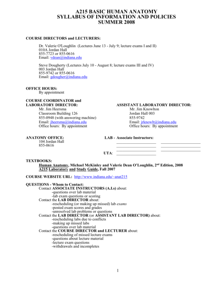 Syllabus Indiana University