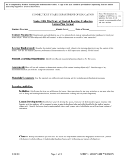 california standards for the teaching profession