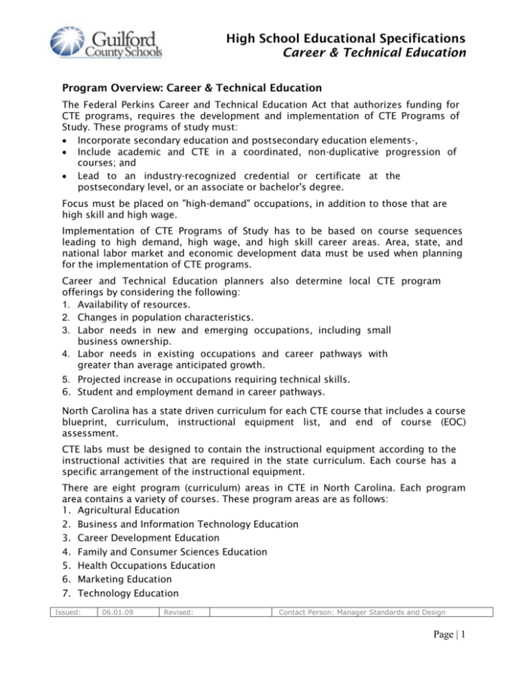 Career And Technical Education Career And Technical Education
