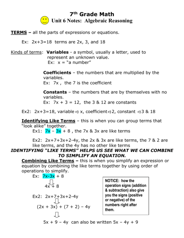 7th Grade Math 7th Grade Math