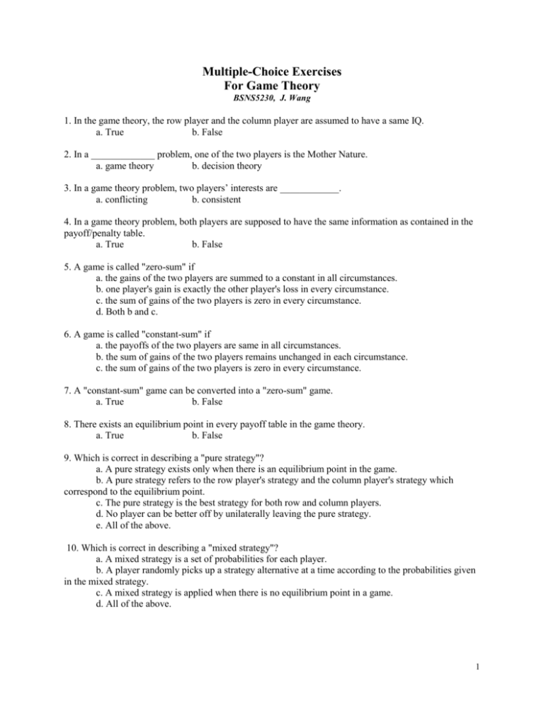 Exercises For Linear Programming Cht