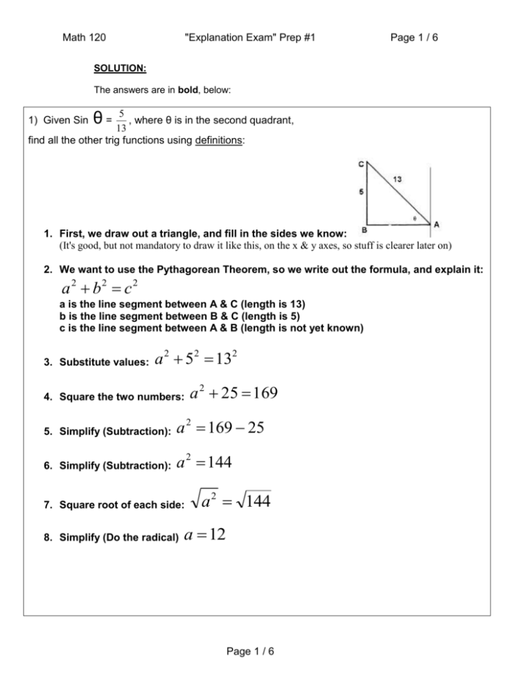 Explanation Exam Prep 1 Solution Explanation Exam Prep 1 Solution