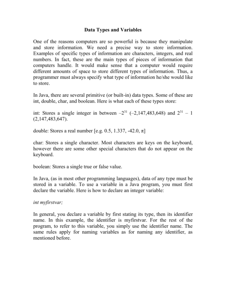 Arithmetic Expressions