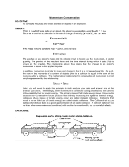Lab Experiment 1- Conservation of Momentum