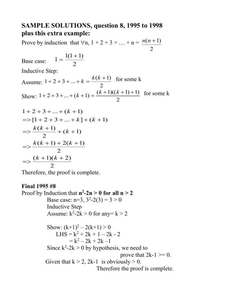 Prove By Induction Prove By Induction