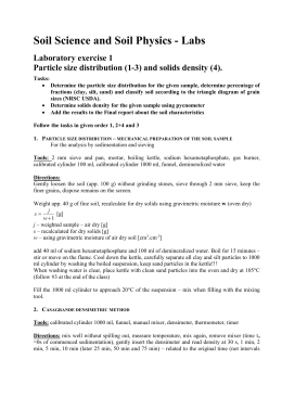 DENSITY DETERMINATION BY PYCNOMETER A. Density