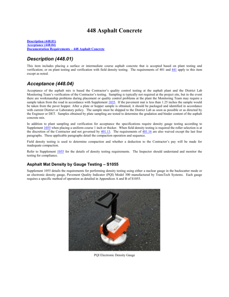 448 Asphalt Concrete