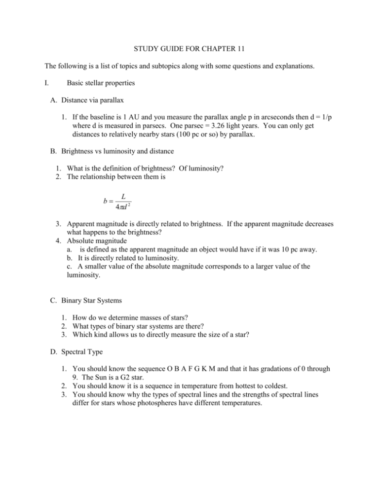 STUDY GUIDE FOR CHAPTER 1