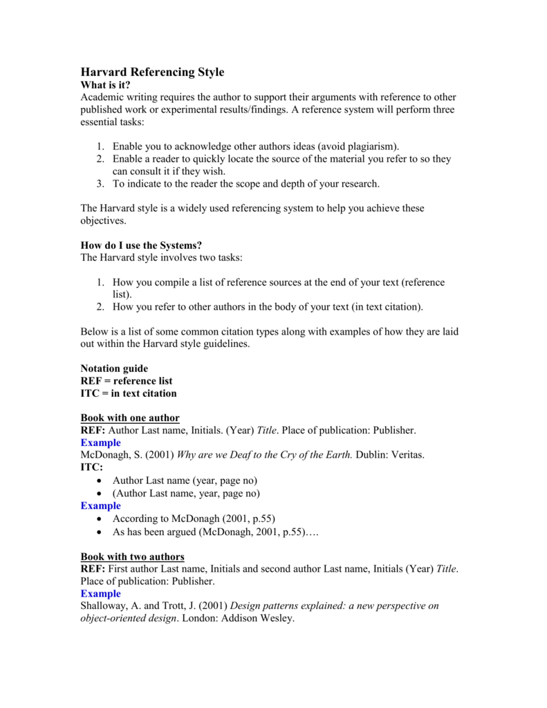 In Text Referencing Harvard Style Example Ultimate Guide To Harvard