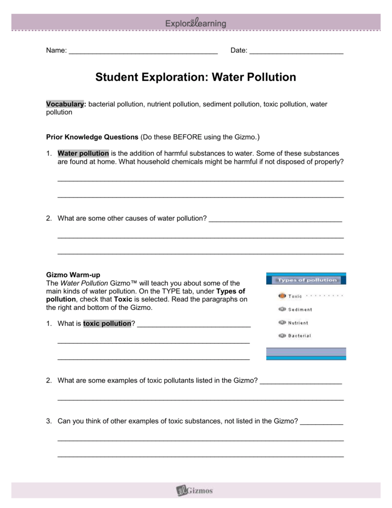 WaterPollutionSE SVN3MEnvironmentalScience