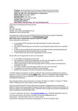 Confirmation Saint Report Description