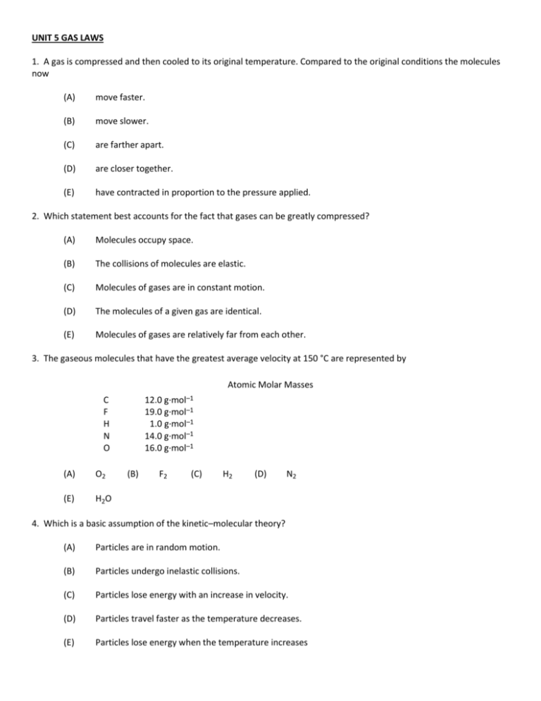 3rd Quarter Review Honors Chem 3rd Quarter Review Honors Chem