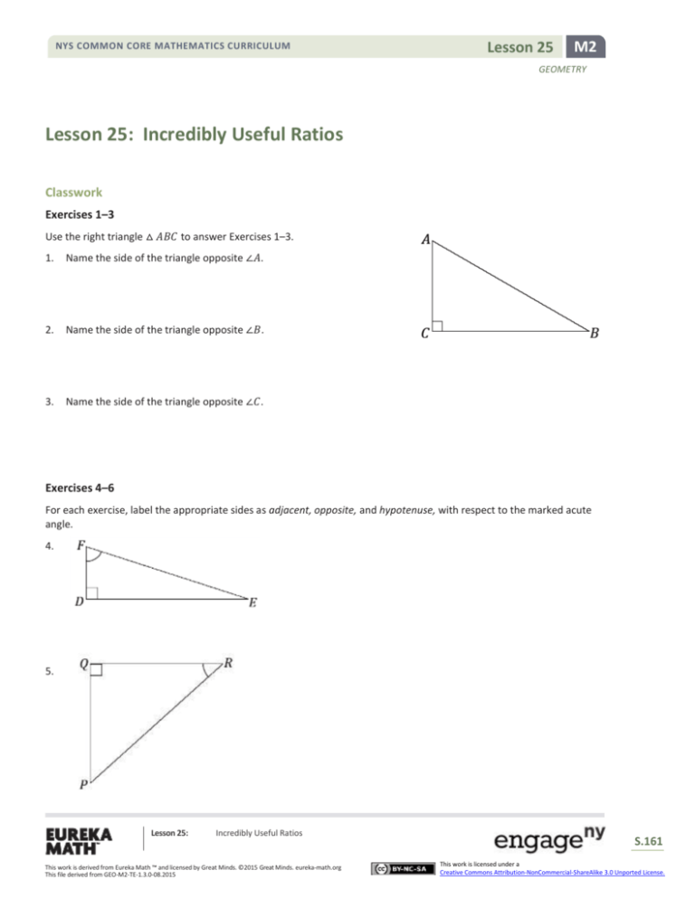 Geometry Module 2 Topic E Lesson 25 Teacher Version