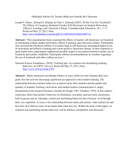 Constructing an Affective Statement handout