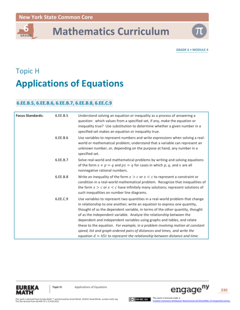 New York State Common Core Mathematics New York State Common Core Mathematics