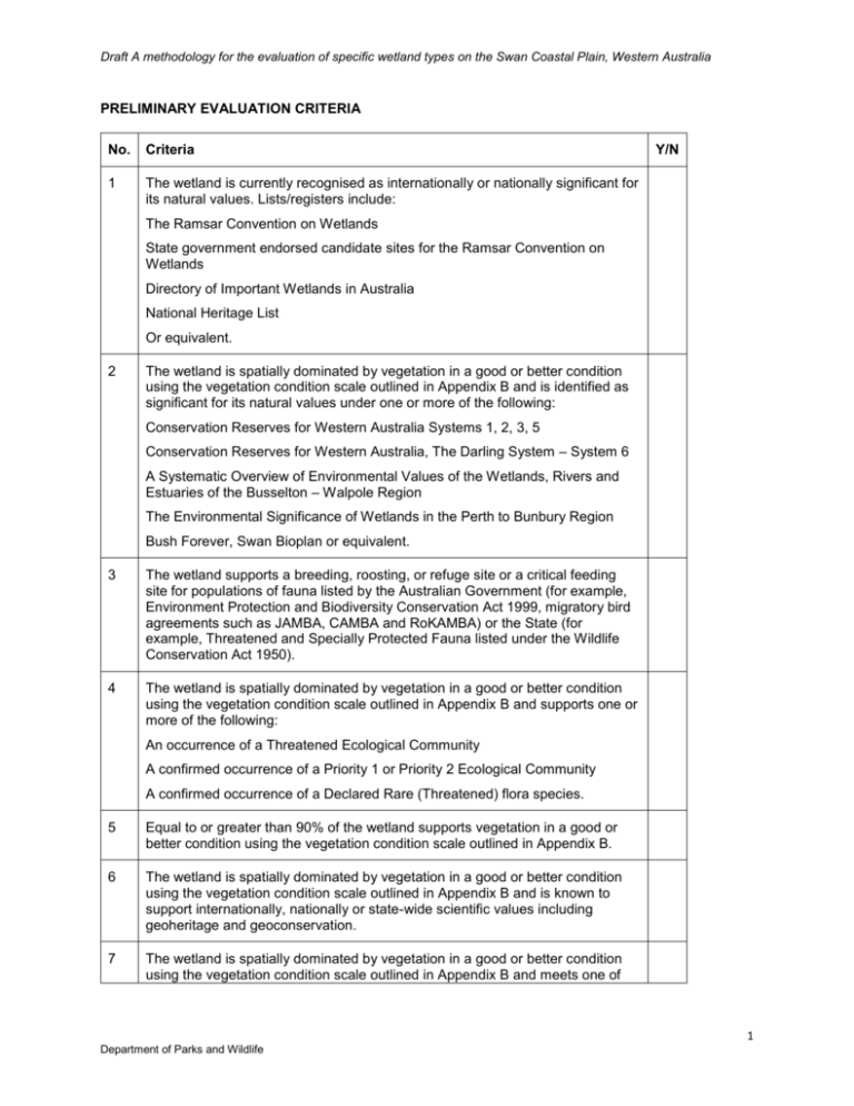 Evaluation Criteria Template28 18 KB Evaluation Criteria Template28 18 KB