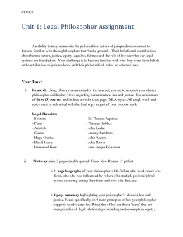 Enlightenment Thinkers Chart