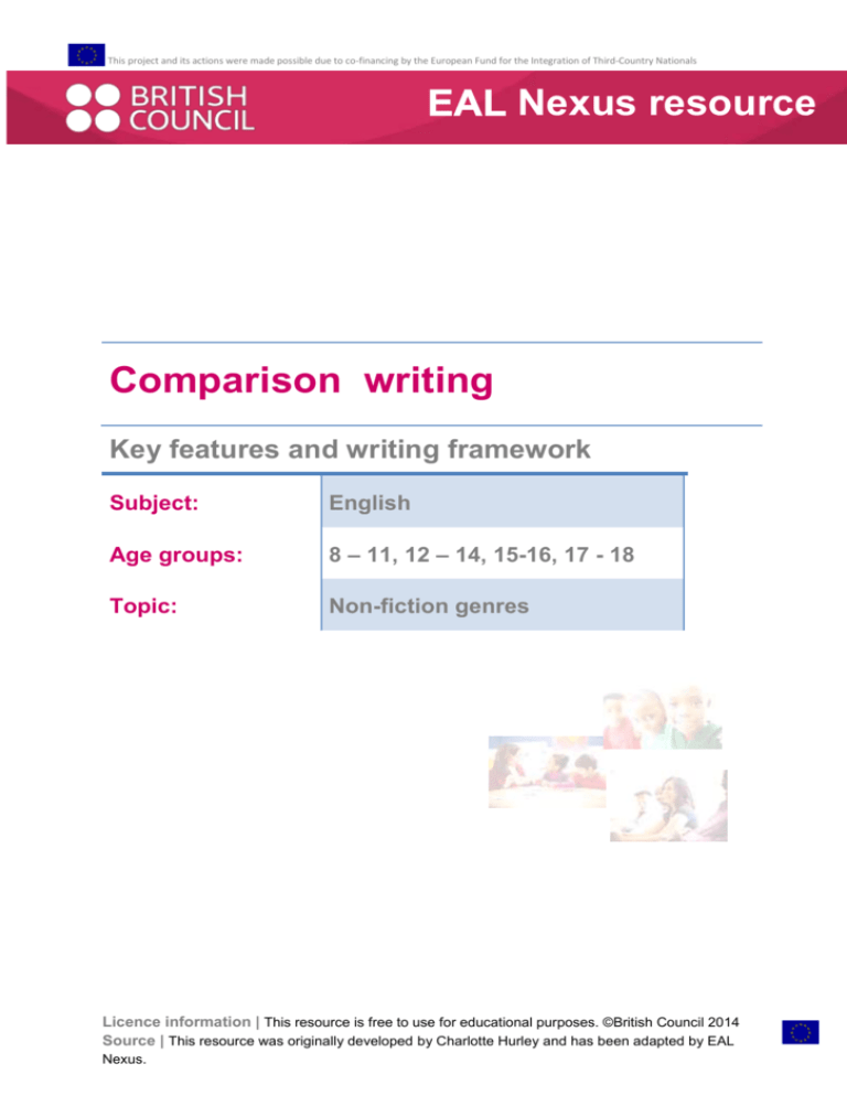 Key Features And Writing Framework EAL Nexus