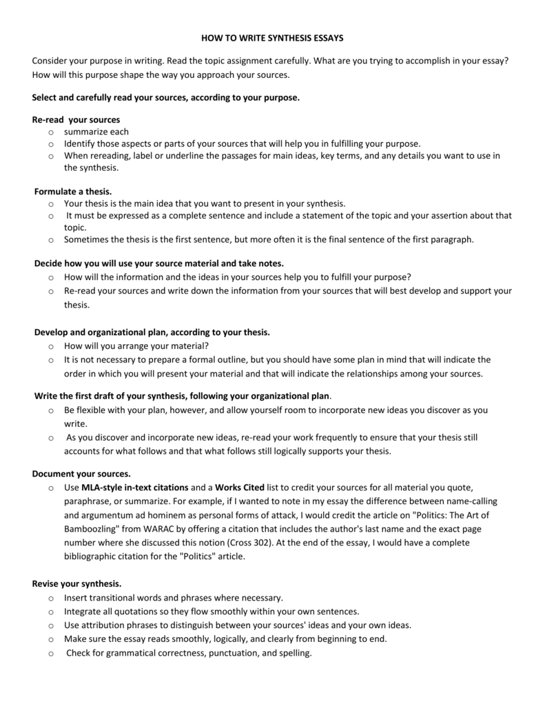  How To Start A Synthesis Essay Write Synthesis Essay With Our Expert 