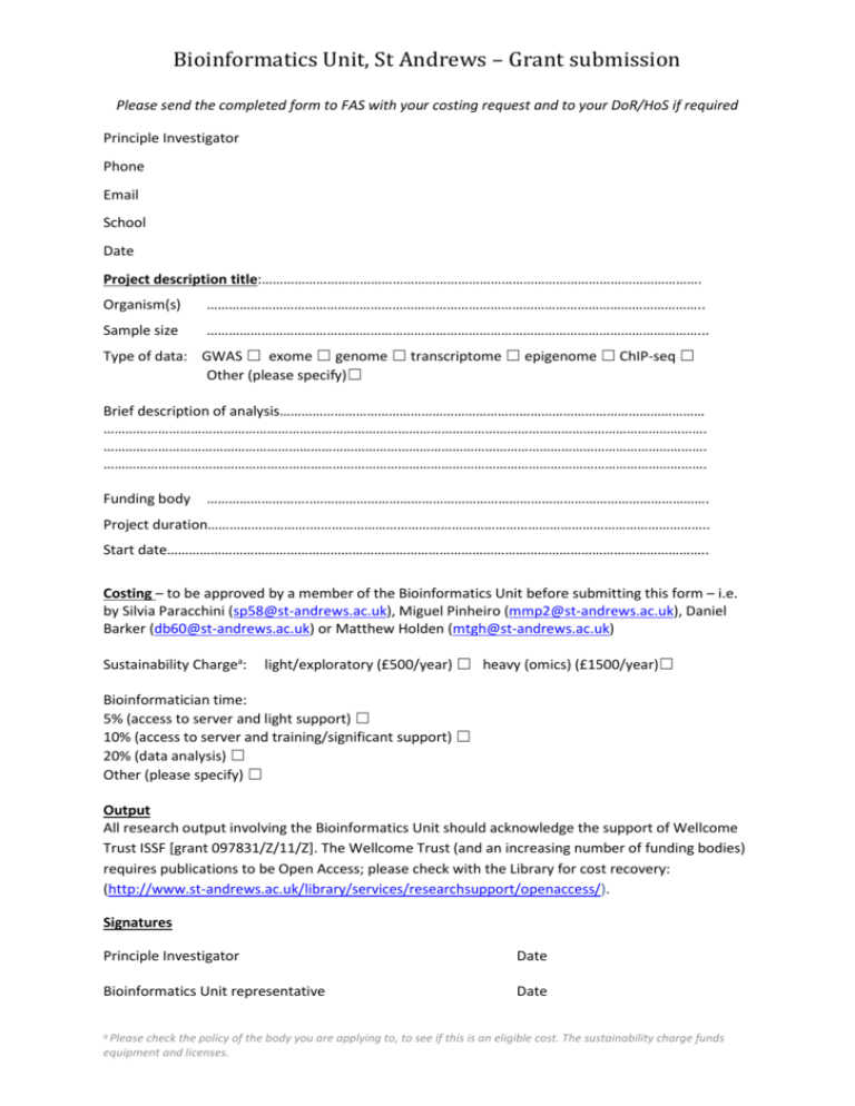 Form Bioinformatics