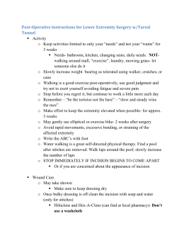 Post-operative Evaluation Form