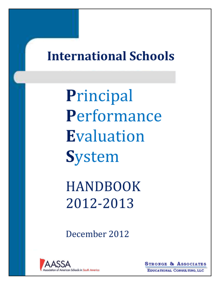 Principal Performance Evaluation System Handbook