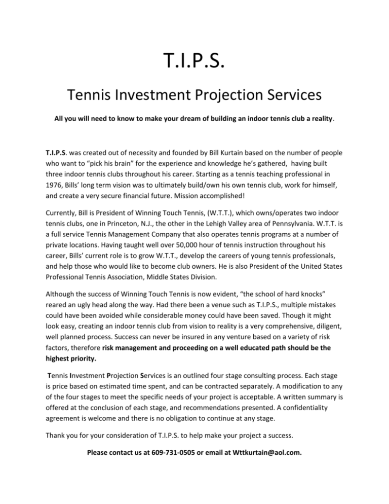 T.I.P.S - Winning Touch Tennis