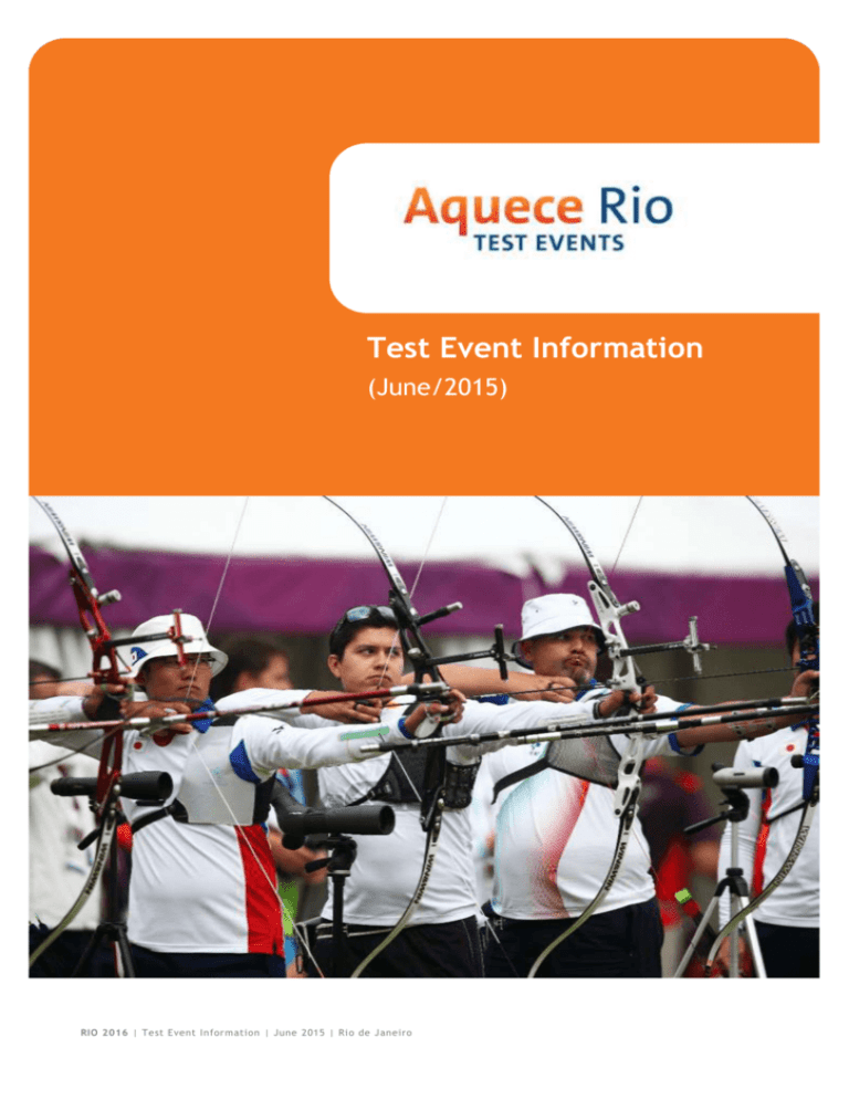 Aquece Rio Test Event Invitation - Index of