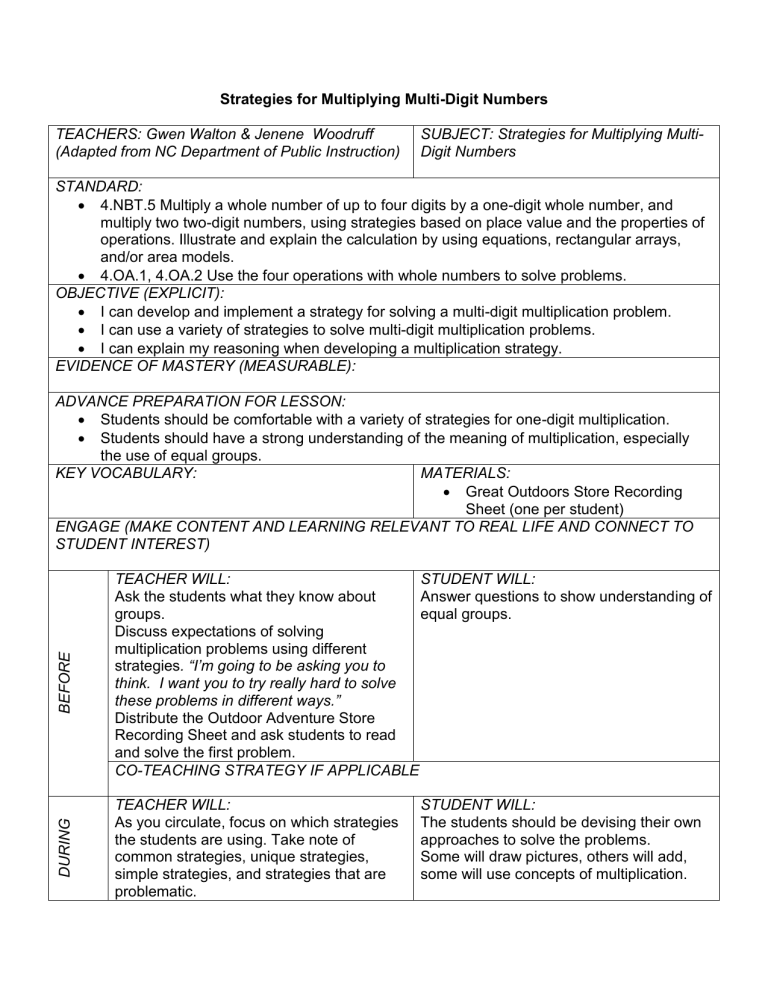 Inquiry Math Multiplying Multi Inquiry Math Multiplying Multi