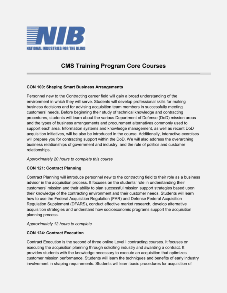 Click Here To Learn More About The Core Courses Click Here To Learn More About The Core Courses