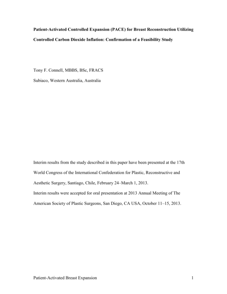 P A C E 2 Feasibility Study