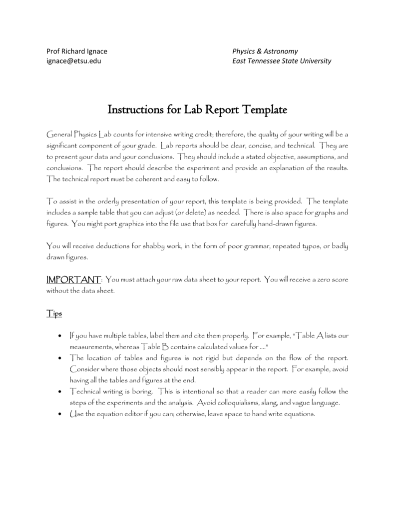  How To Write A University Lab Report Writing Lab Reports 2019 02 15