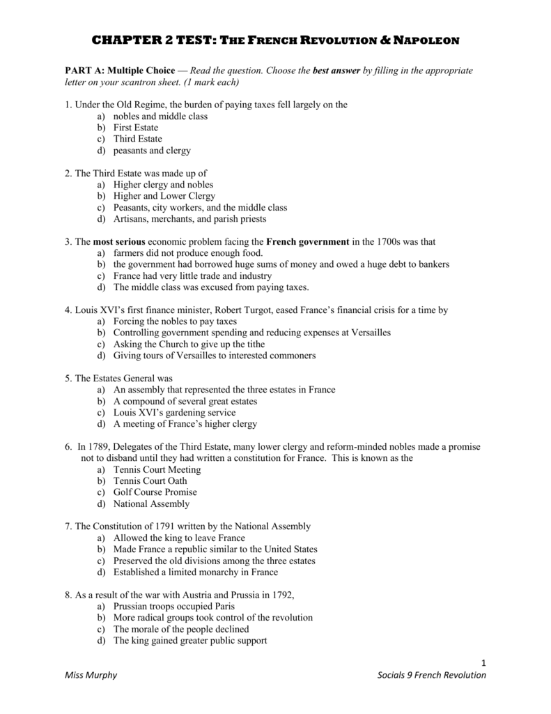 The Causes Of The French Revolution 1 Worksheet Answers The Causes Of The French Revolution 1 Worksheet Answers